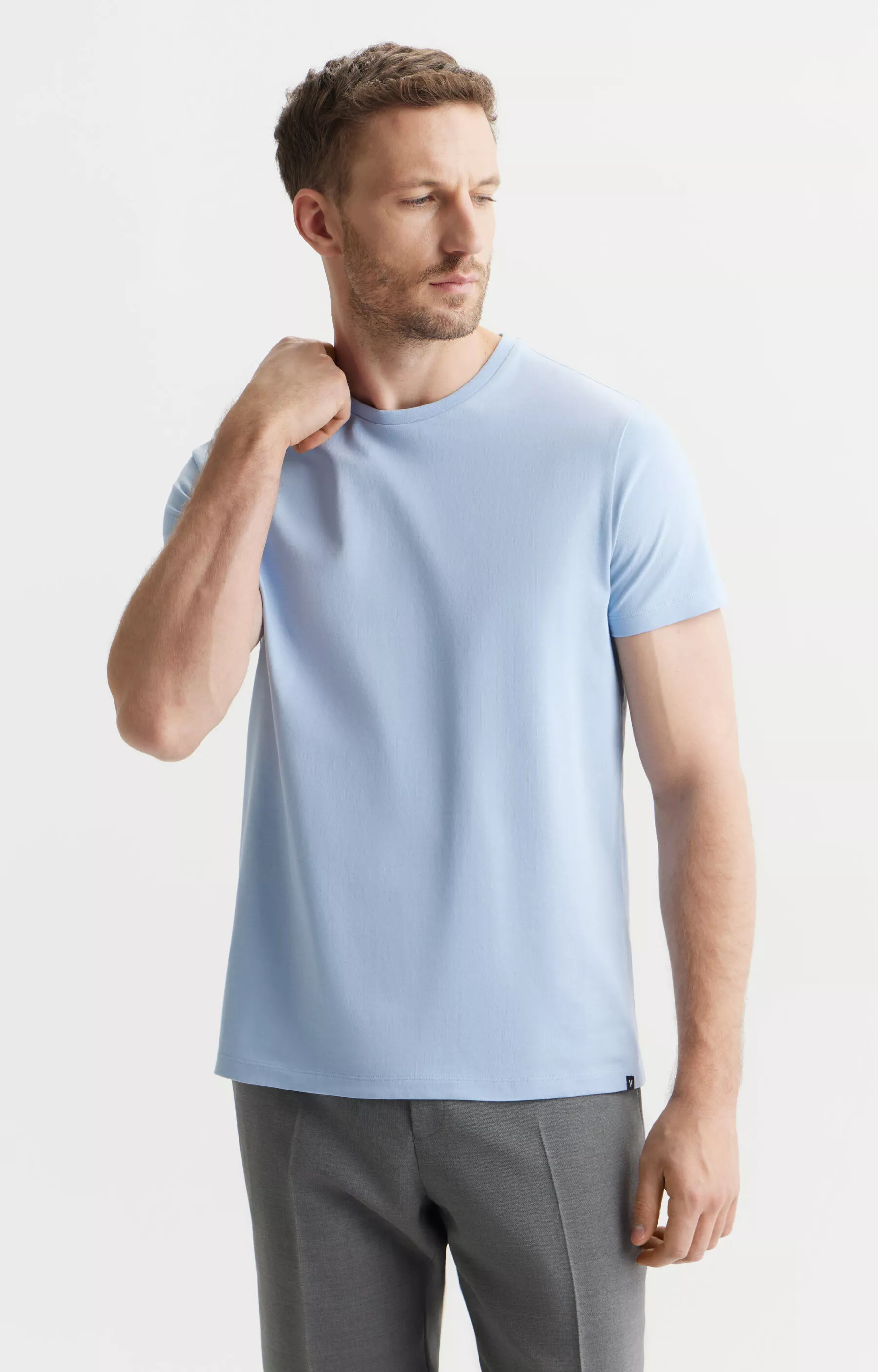 Bladoniebieski t-shirt VISTULA | Vistula